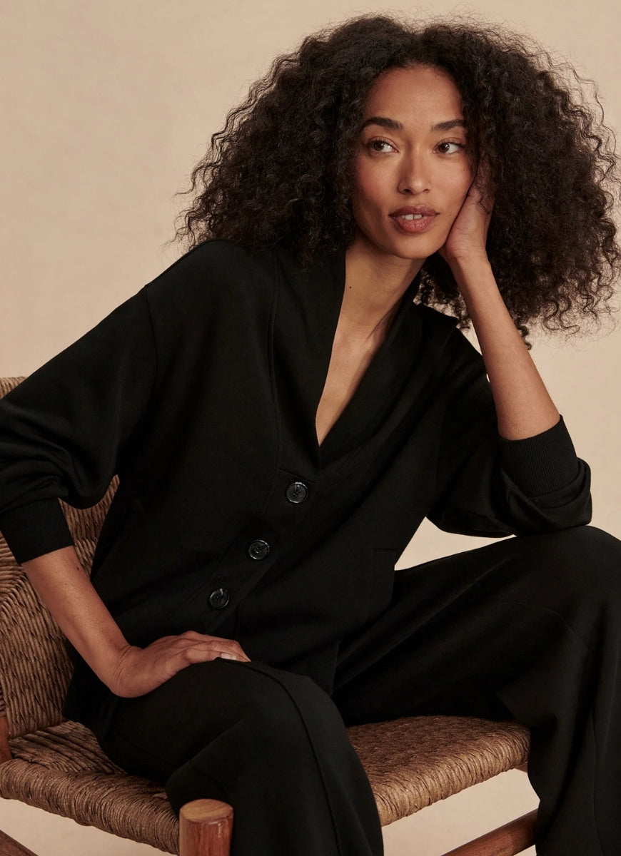 Celeste Button Through Sweat – relevé