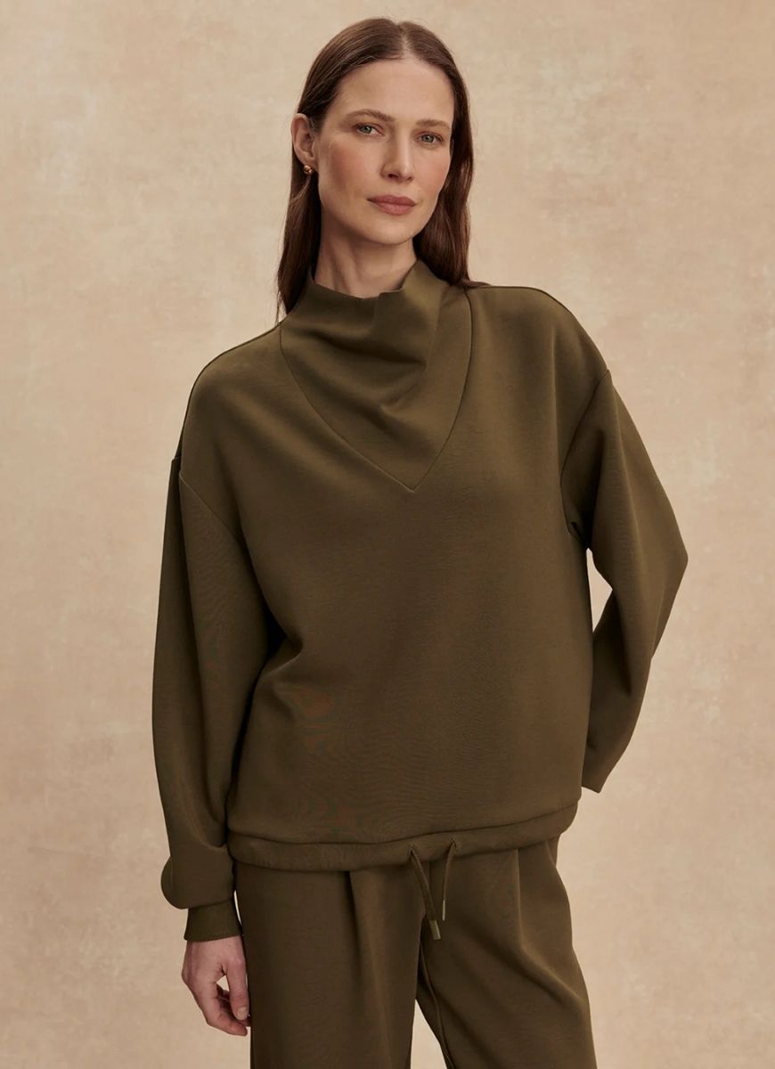 Varley | Betsy Sweatshirt (Military Olive) | relevé Canada
