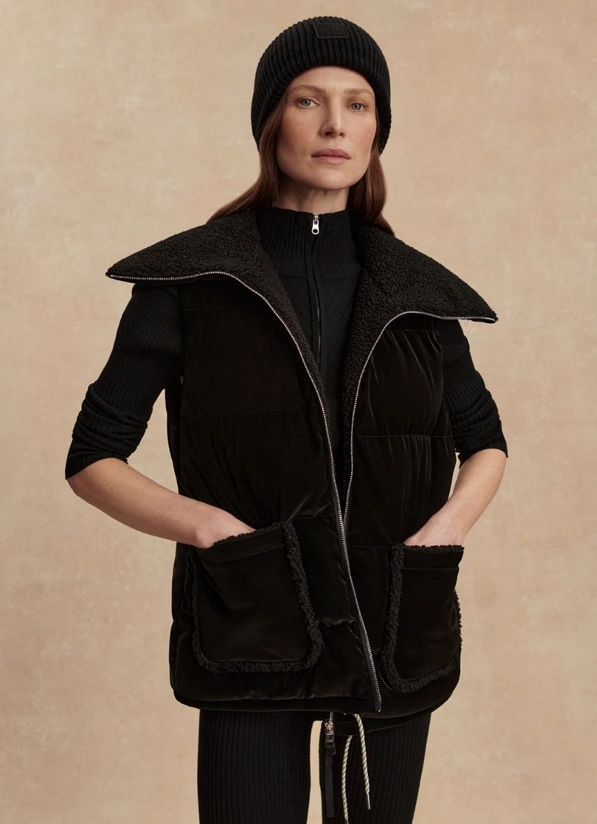 Varley | Evie Puffer Gilet (Black) | relevé Canada